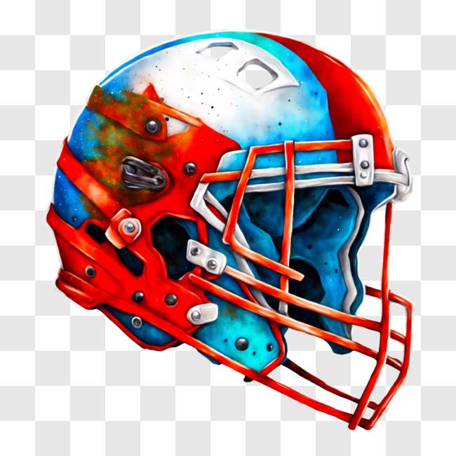Red Football Helmet Clipart