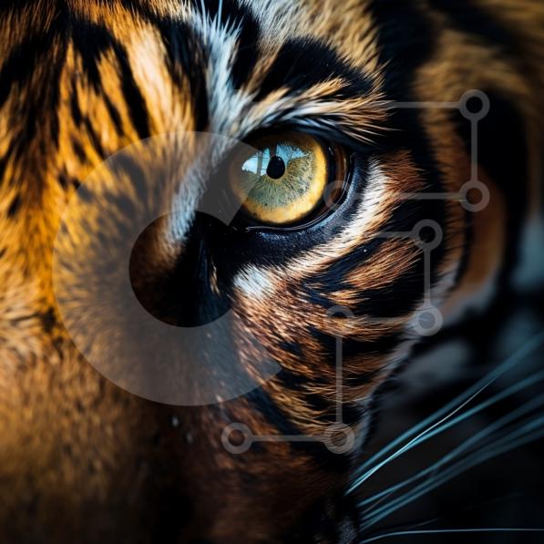 Close-up of a Tiger's Face stock photo | Creative Fabrica