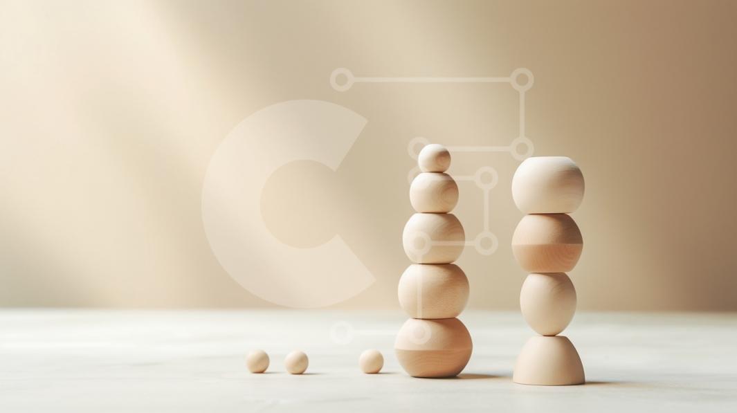 Stack of Wooden Blocks in Pyramid Shape stock photo | Creative Fabrica