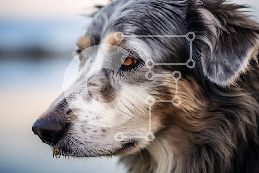 Close-up View of Dog's Face stock photo | Creative Fabrica