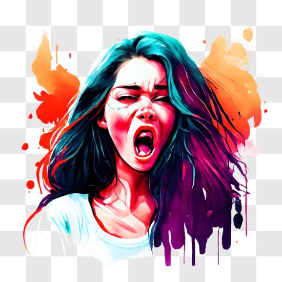 Girl Scream PNG - Download Free & Premium Transparent Girl Scream PNG ...