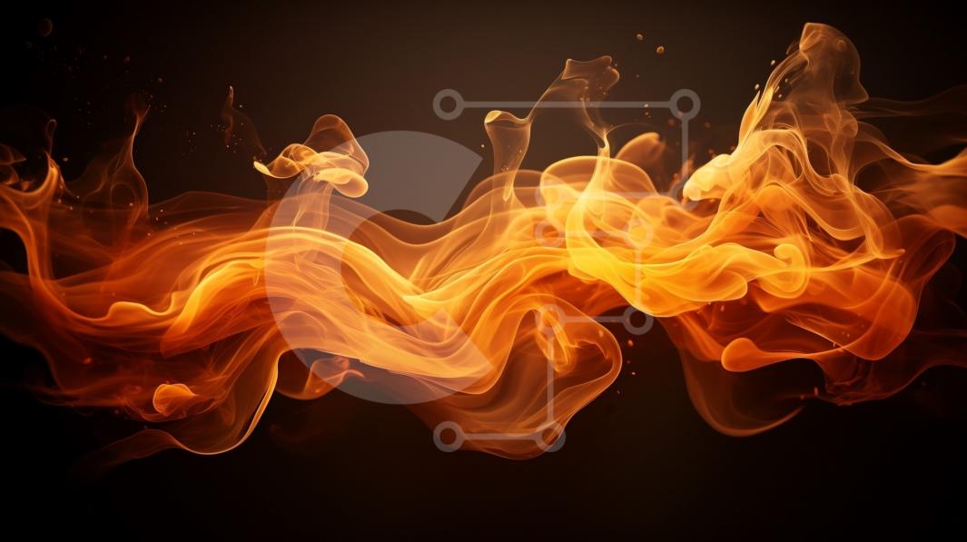 Dynamic and Chaotic Flames in Abstract Art stock photo | Creative Fabrica