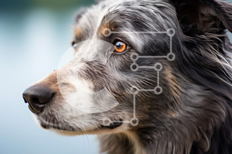 Download Close-up of a Dog's Face with Intense Stare Stockphotos Online ...