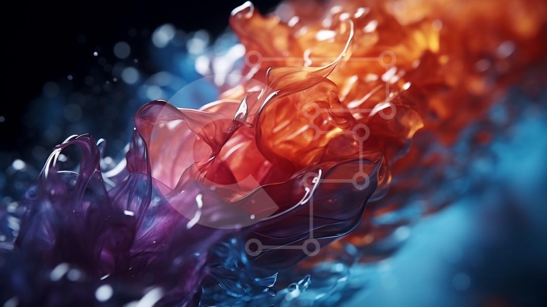 Vibrant and Dynamic Flowing Liquid stock photo | Creative Fabrica