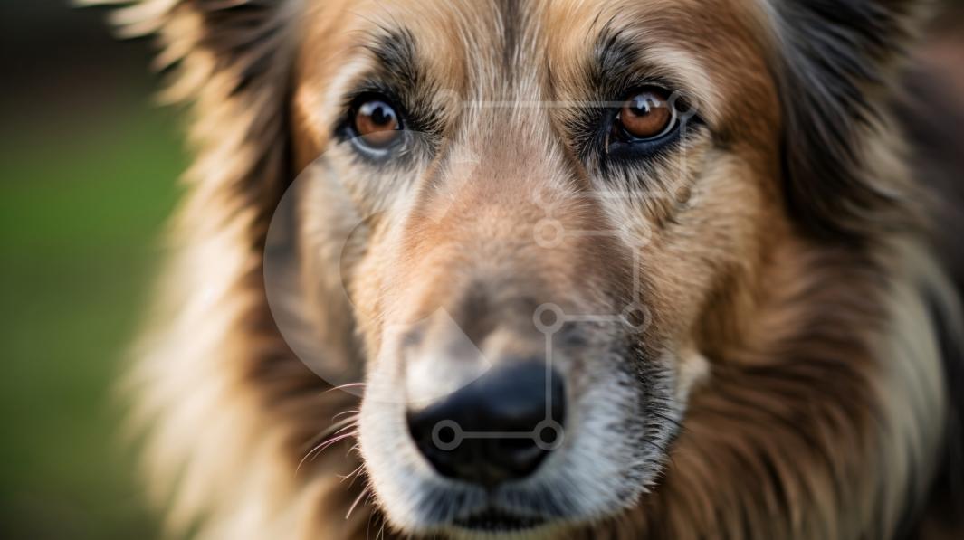 Close-up of a Brown Dog's Face stock photo | Creative Fabrica
