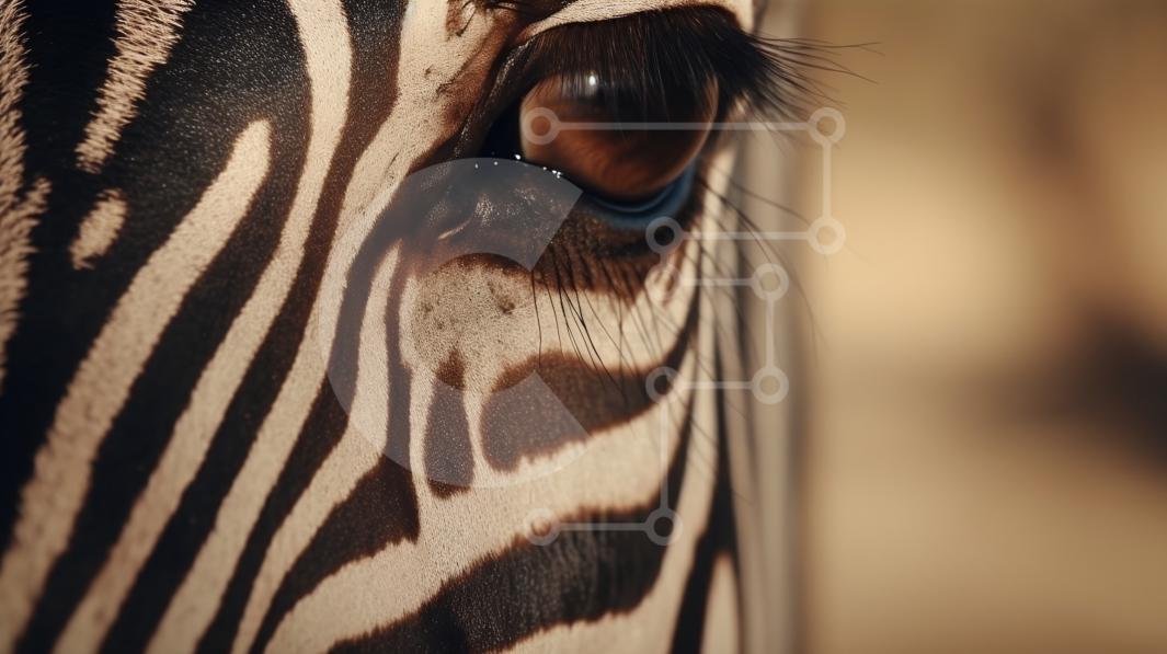 Close-up View of Zebra Face with Black and White Stripes stock photo ...