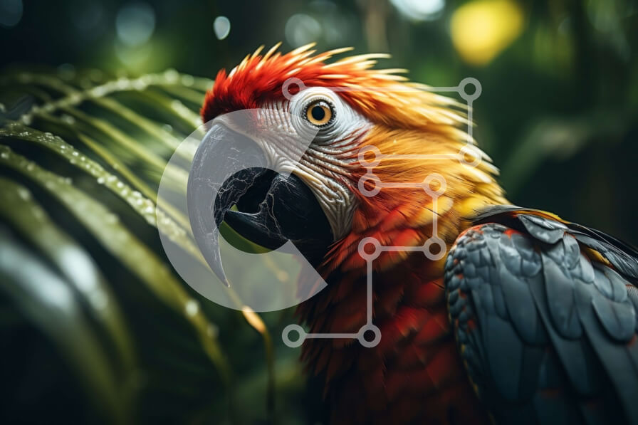 Download Close-up view of a colorful parrot Stockphotos Online ...