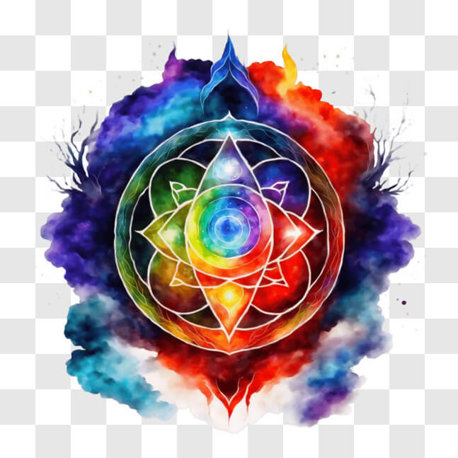 Download Stylized Representation of Chakra System PNGs Online ...