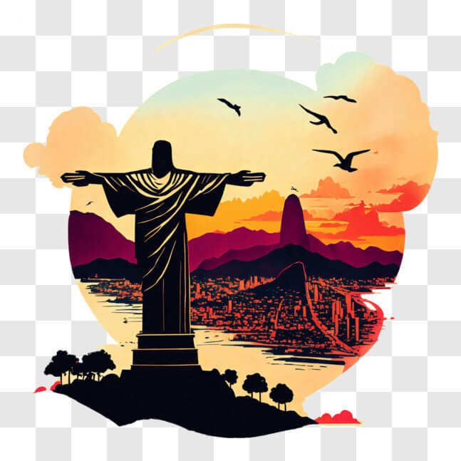 Download Christ the Redeemer statue in Rio de Janeiro, Brazil PNGs ...