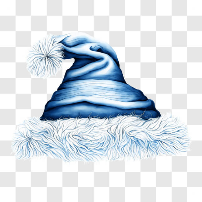 Download Blue Santa Hat with White Fur PNGs Online - Creative Fabrica