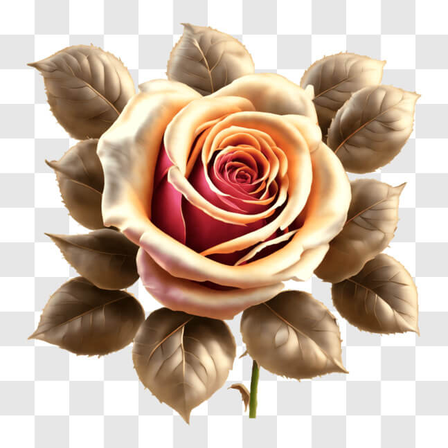 Download Close-up of a Pink Rose in Full Bloom PNGs Online - Creative ...