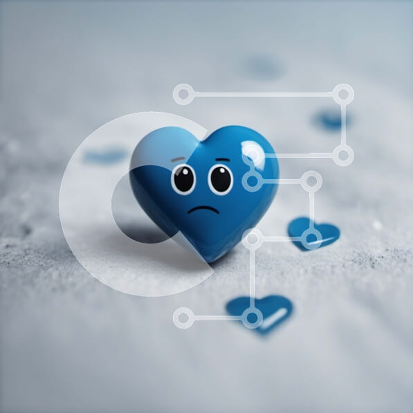 Download Sad Blue Heart with Surrounding Blue Hearts Stockphotos Online ...
