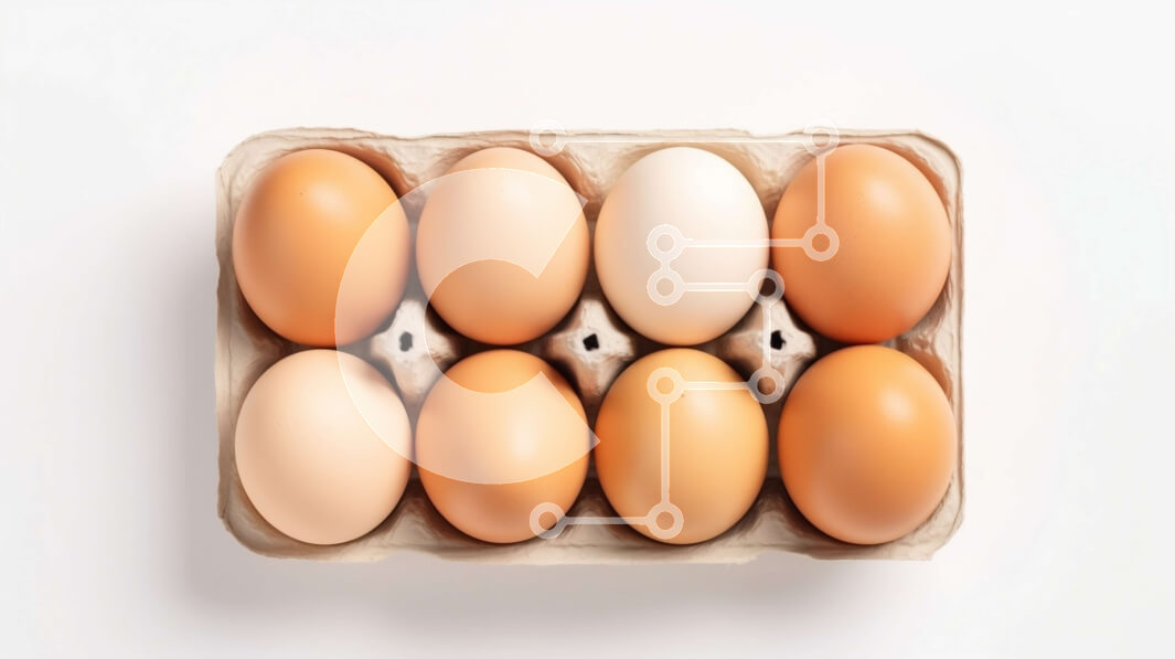 Caja de huevos - Frescos y naturales fotos de archivo | Creative Fabrica