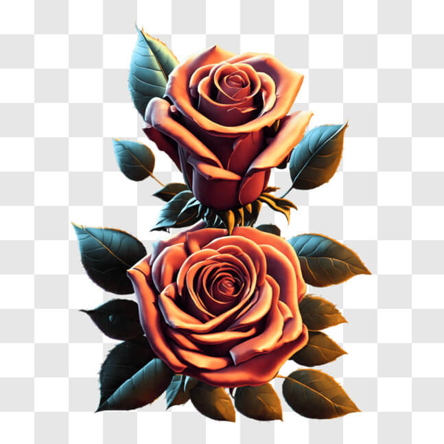 Download Red Roses on Black Background PNGs Online - Creative Fabrica