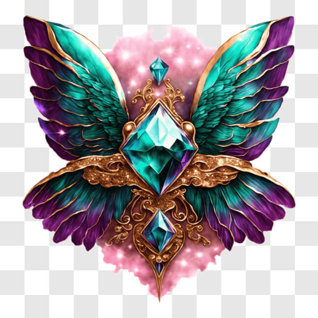 Download Colorful Dragonfly with Crystal Wings PNGs Online - Creative ...