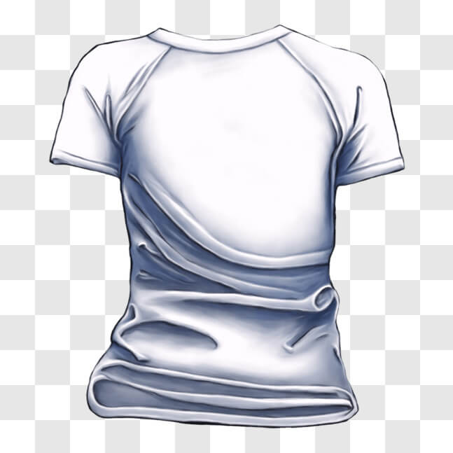 Download Unfinished White T-Shirt PNGs Online - Creative Fabrica