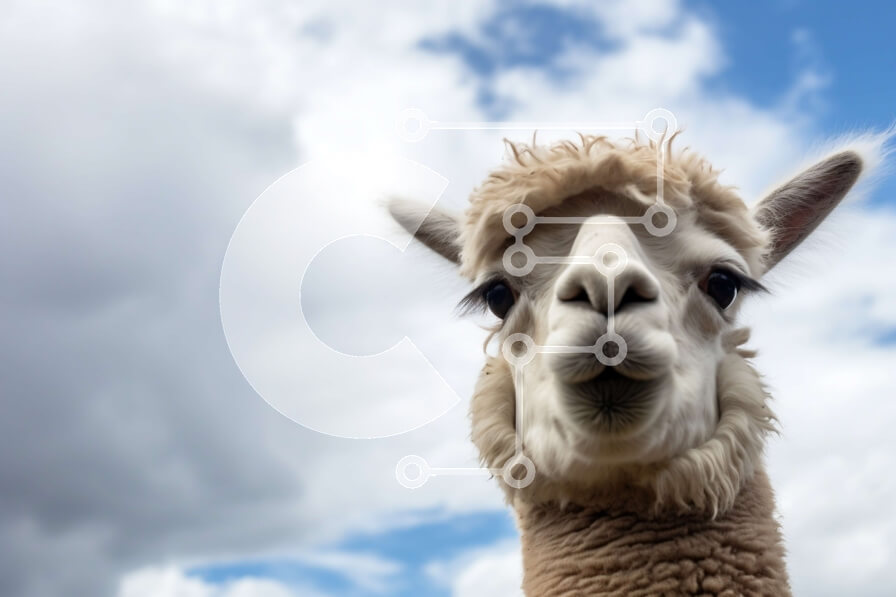 Download Close-up of Alpaca Staring into the Camera Stockphotos Online ...