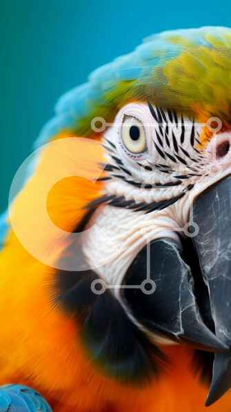 Download Colorful Parrot Staring into the Camera Stockphotos Online ...