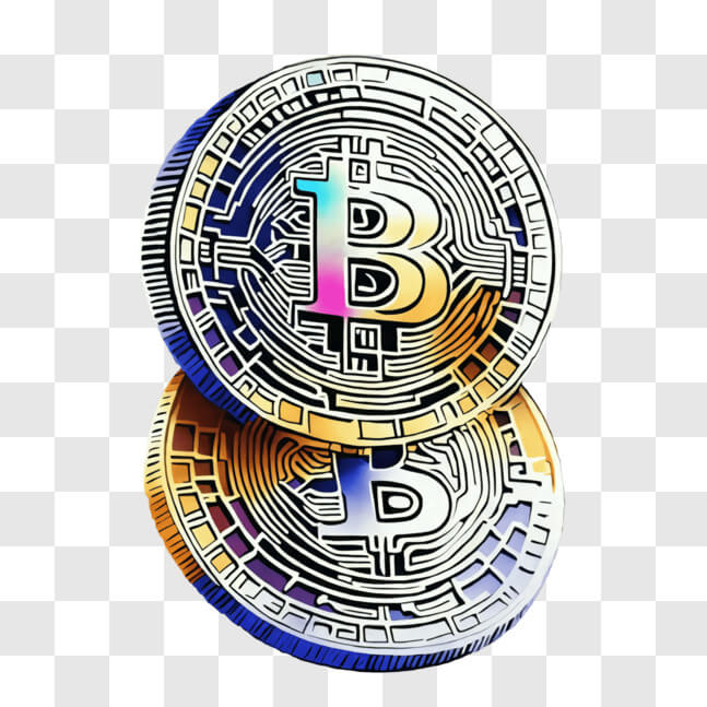 Download Bitcoin Coins Stacked on Top of Each Other - Finance and ...