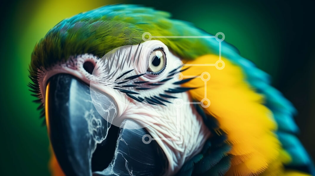 Download Colorful Parrot Staring into Camera Stockphotos Online ...