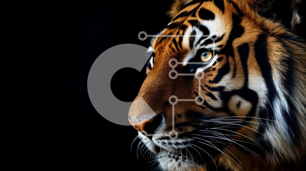 Download Intimidating Tiger Close-up Stockphotos Online - Creative Fabrica