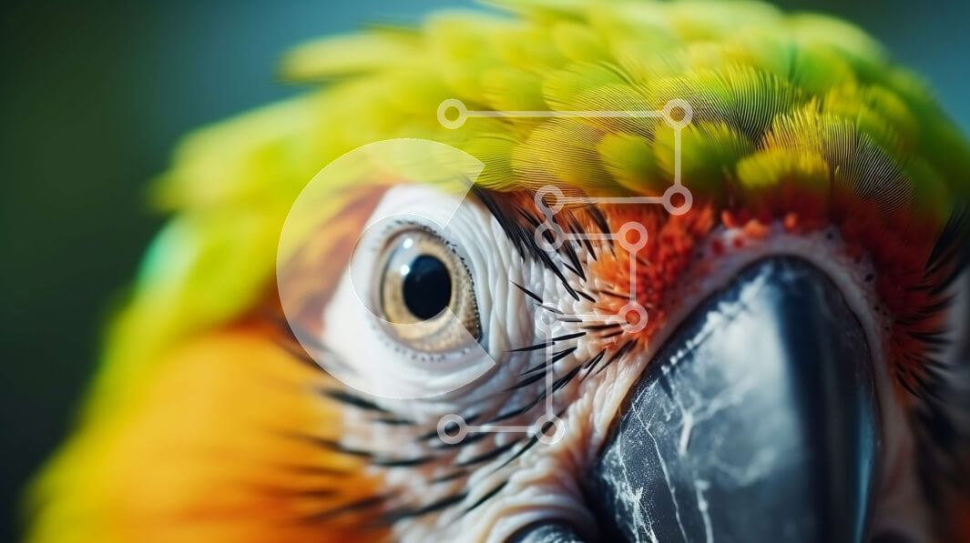 Download Close-up Image of a Colorful Parrot Stockphotos Online ...