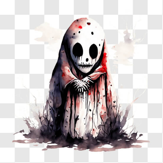 Download Horror-themed Skeleton Art in the Woods PNGs Online - Creative ...