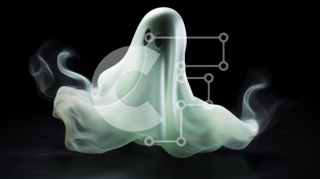 Download Ghost Figurine Floating in the Air with White Smoke ...
