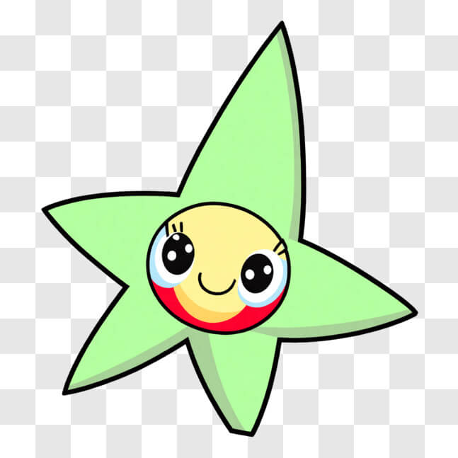 Download Green Star with Smiley Face - Pokemon: Let's Go Eevee PNGs ...