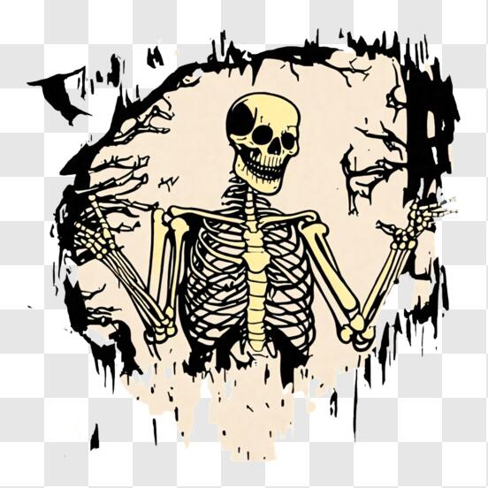 Download Skeleton Doing Handstand Pose PNGs Online - Creative Fabrica