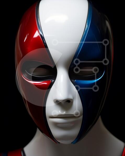 Fashionable Mannequin with Patriotic Mask stock photo | Creative Fabrica