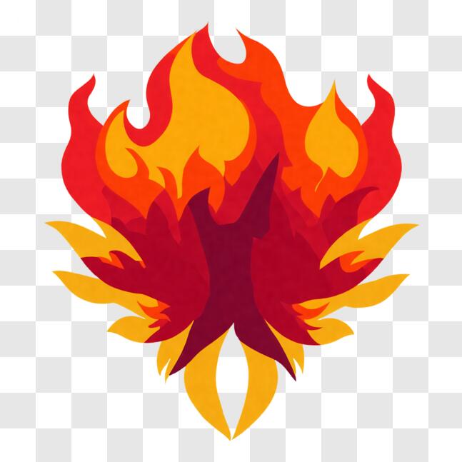 Download Fire Emblem Symbol with Orange, Yellow, and Red Flames PNGs ...
