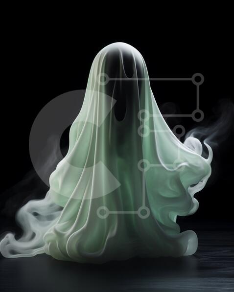 Ghost-shaped Object for Decoration or Scarecrows stock photo | Creative Fabrica