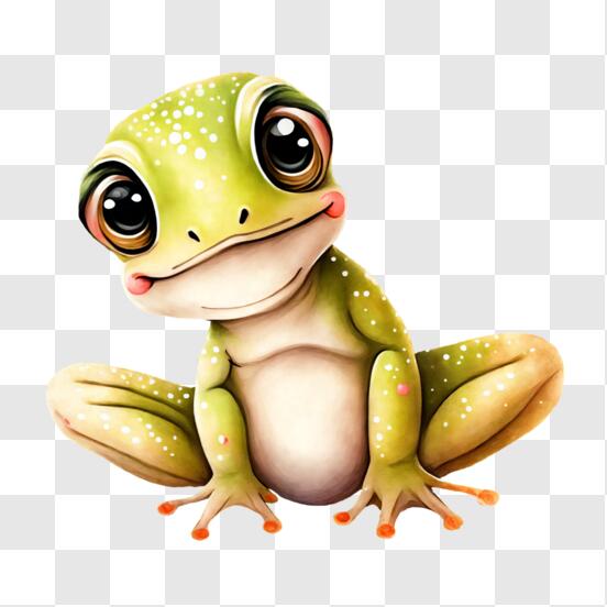 Download Adorable Green Frog for Advertisement or Promotional Material ...
