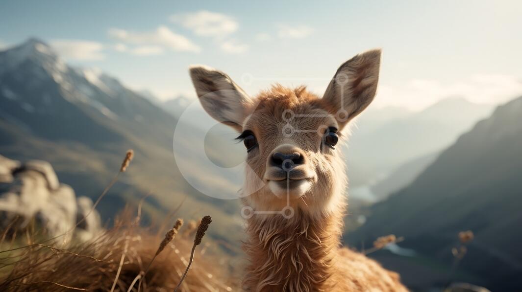 Brown Animal in a Natural Setting stock photo | Creative Fabrica