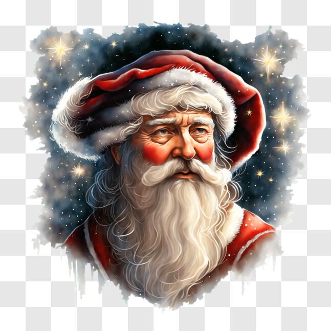 Download Santa Claus with Icy Suit and Hat PNGs Online - Creative Fabrica