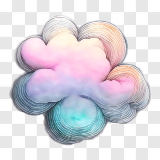 Download Beautiful Multicolored Cloud in the Sky PNG Online - Creative ...