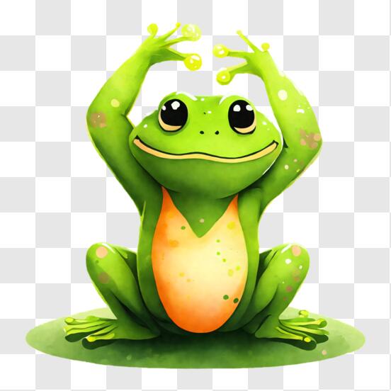 Download Adorable Green Frog for Advertisement or Promotional Material ...