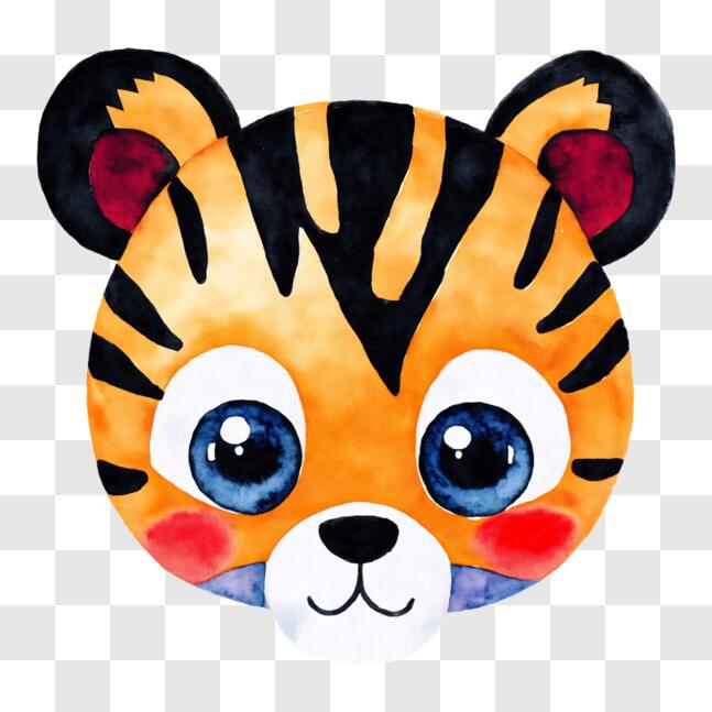 Mascara De Tigre Para Criancas Qualidade Na Moda, Temática Máscara