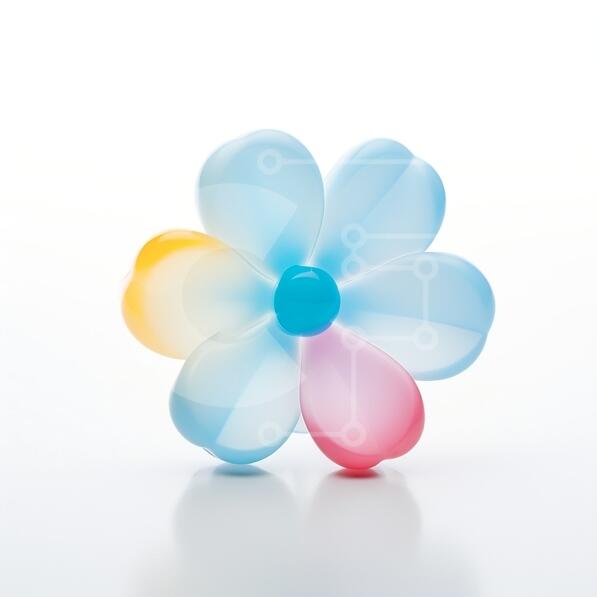 Colorful Balloon Flower stock photo | Creative Fabrica