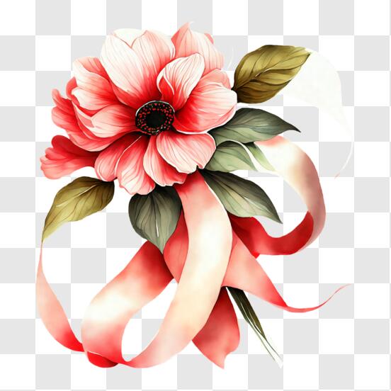 Transparent Ribbon Flower
