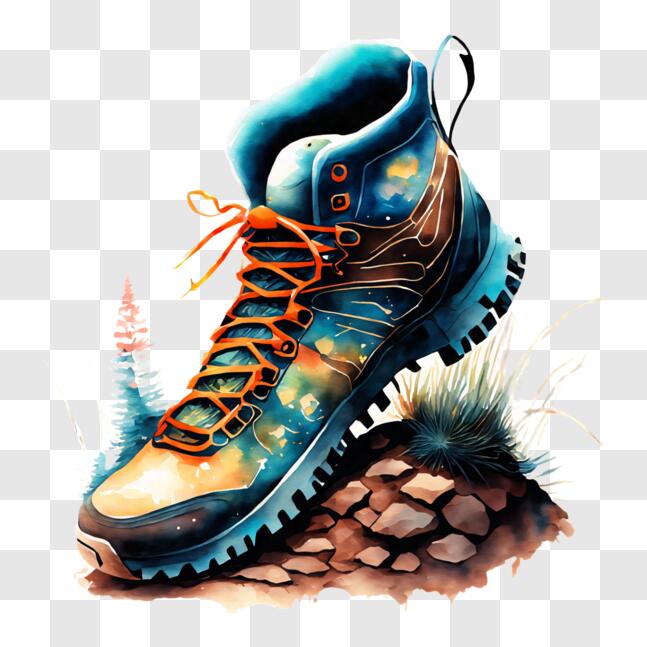 Download Colorful Hiking Boots for Outdoor Adventures PNGs Online ...