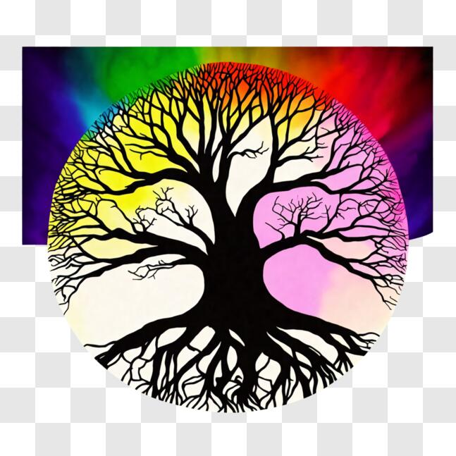 Download Colorful Tree of Life Artwork for Inspiration and Spirituality ...