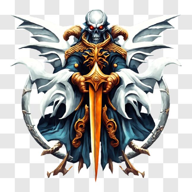 Download D&D Demon Character with Wings and Swords PNGs Online ...