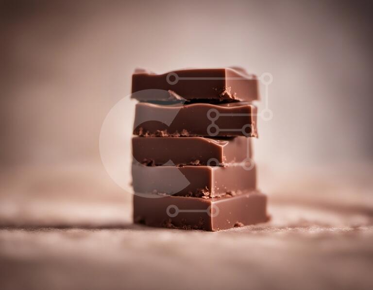 Stack of Dark Chocolate Bars - Delicious and Tempting Treats stock ...