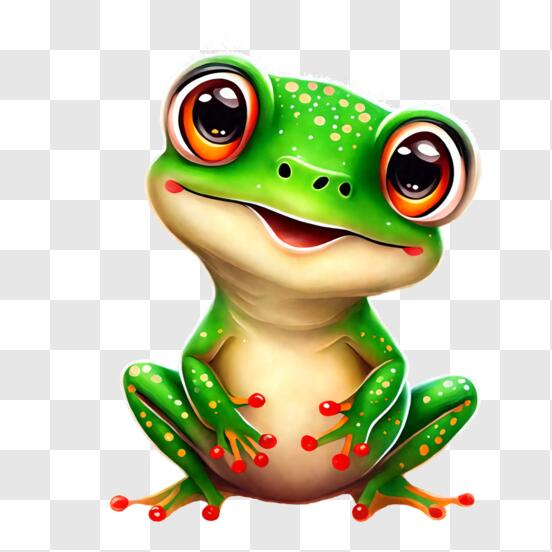 Download Adorable Green Frog for Advertisement or Promotional Material ...