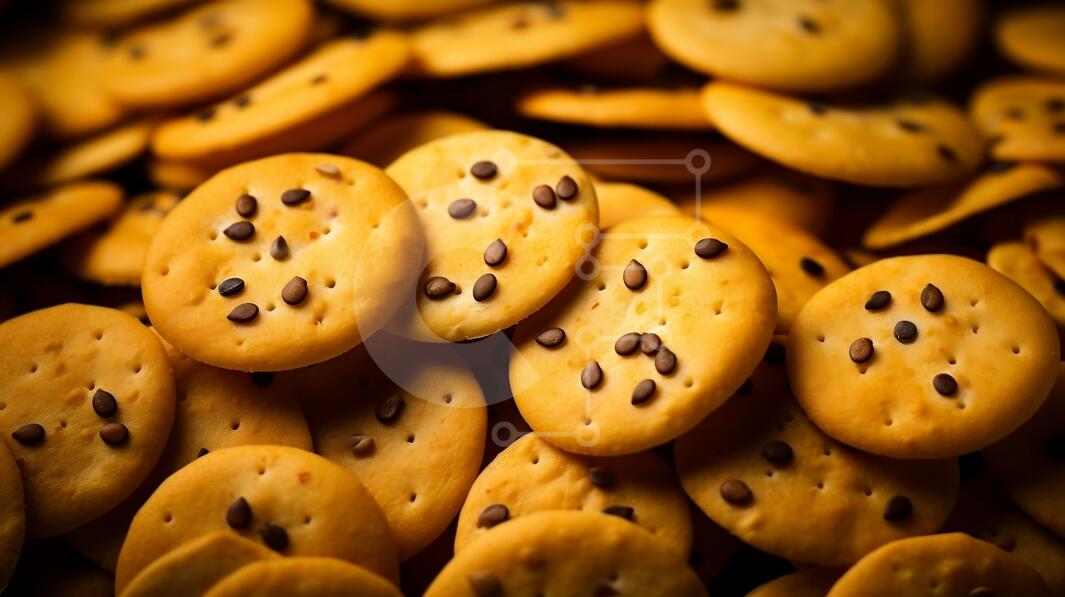 Delicious Chocolate Chip Crackers stock photo | Creative Fabrica