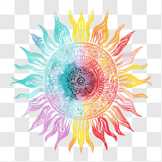 Download Bright and Colorful Sun Art PNGs Online - Creative Fabrica
