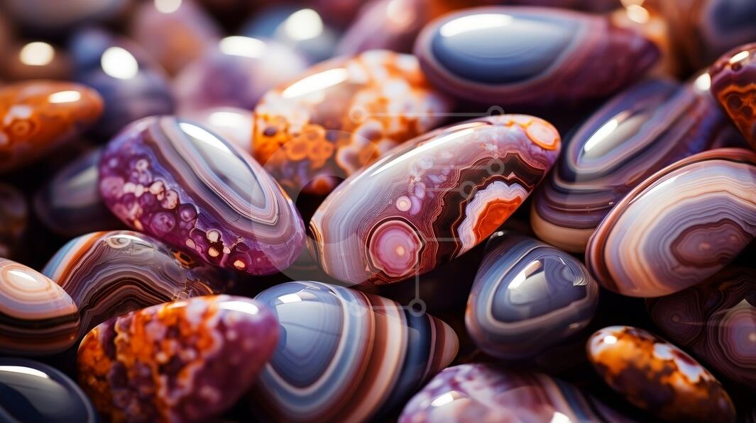 Vibrant and Reflective Multicolored Gemstones stock photo | Creative ...