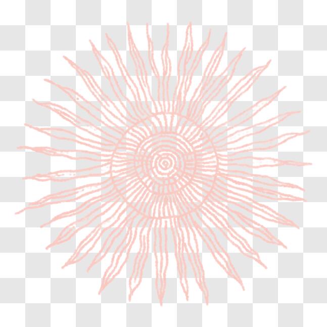 Download Abstract Pink Sun Artwork PNGs Online - Creative Fabrica